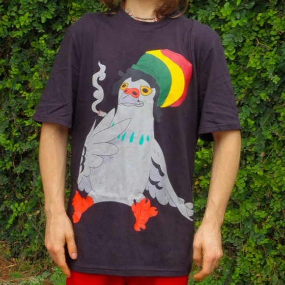 Yukey | Shirts | Yukey Rasta Pigeon Tee | Poshmark